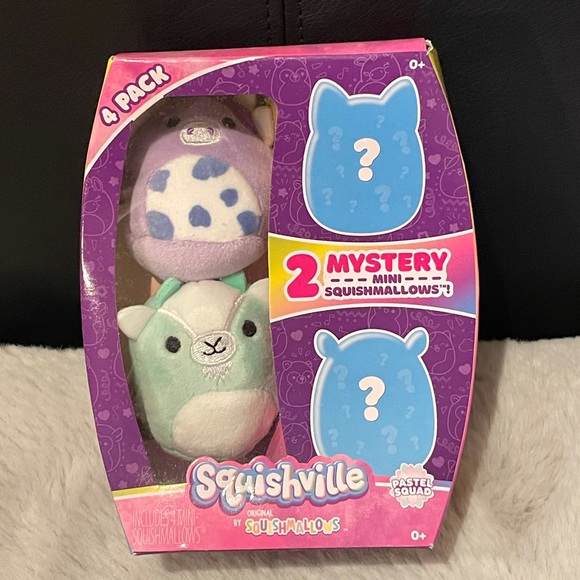 Kellytoy | Toys | Squishmallow Squishville Pastel Squad Set | Poshmark